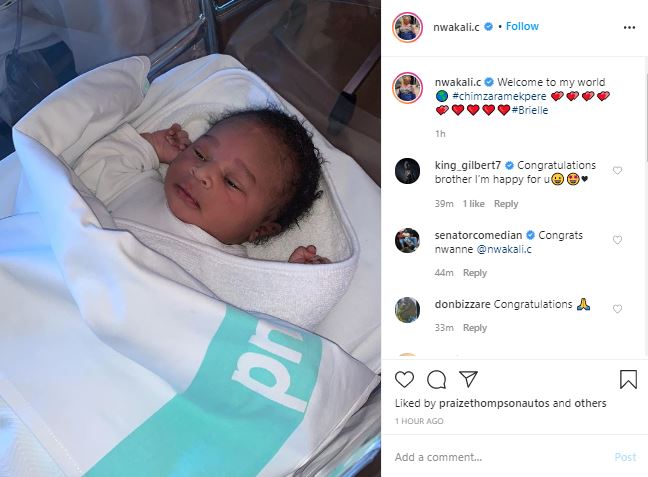 PHOTOS: Nigerian Footballer, Chidi #Nwakali Welcomes Baby Girl ...