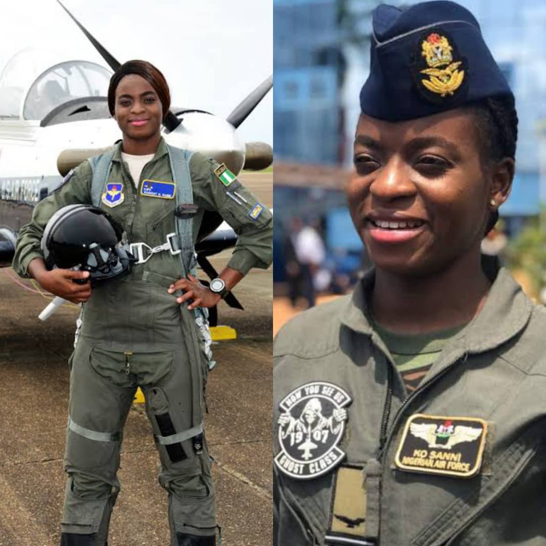 BIOGRAPHY: Meet Nigeria’s First Female Fighter Jet Pilot, #KafayatSanni ...